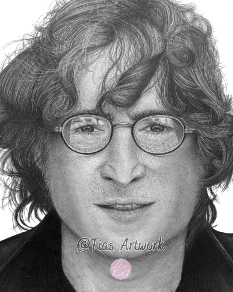 John Lennon Artwork Pencil Drawing Print - Etsy