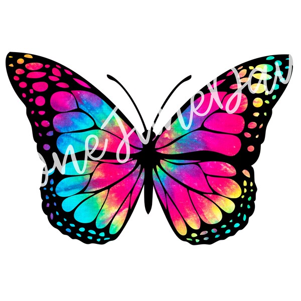 Tie Dye Butterfly Png - Etsy