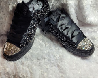 Black Converse - Etsy