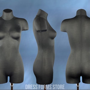 Anatomical Dress Form With Shoulders, Sewing Mannequin, Pinnable Torso ...