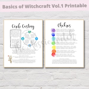 Basics of Witchcraft Vol.1. Printable Grimoire. Book of Shadows ...