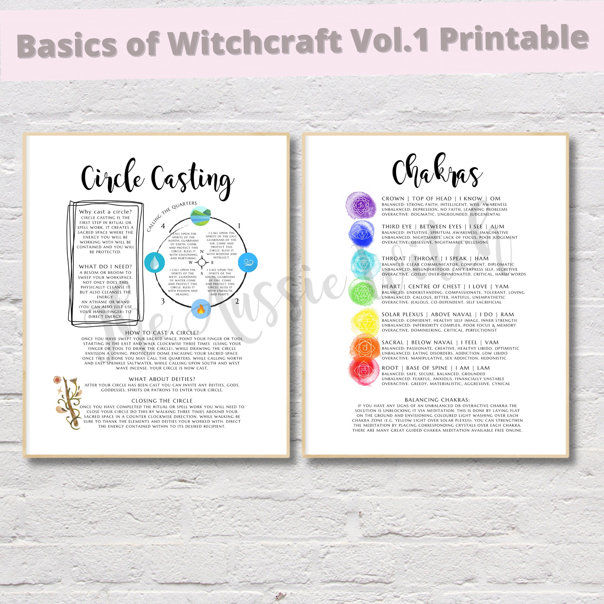 Basics of Witchcraft Vol.1. Printable Grimoire. Book of - Etsy Canada