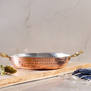 Handmade Copper Pan Set/3 Piece |handmade Copper Pan | Frying Pan ...