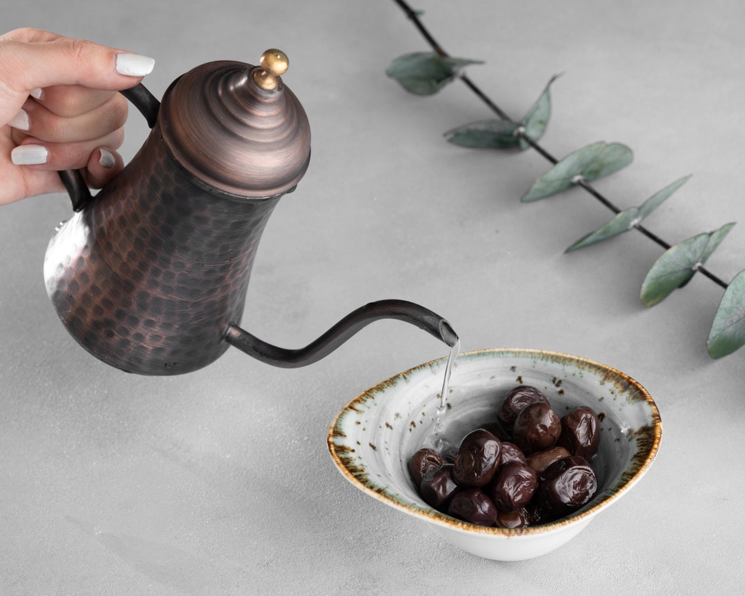 Copper Oil Bottle, Copper Oil Pot ,housewarming Gift, Copper Olive Oil ...