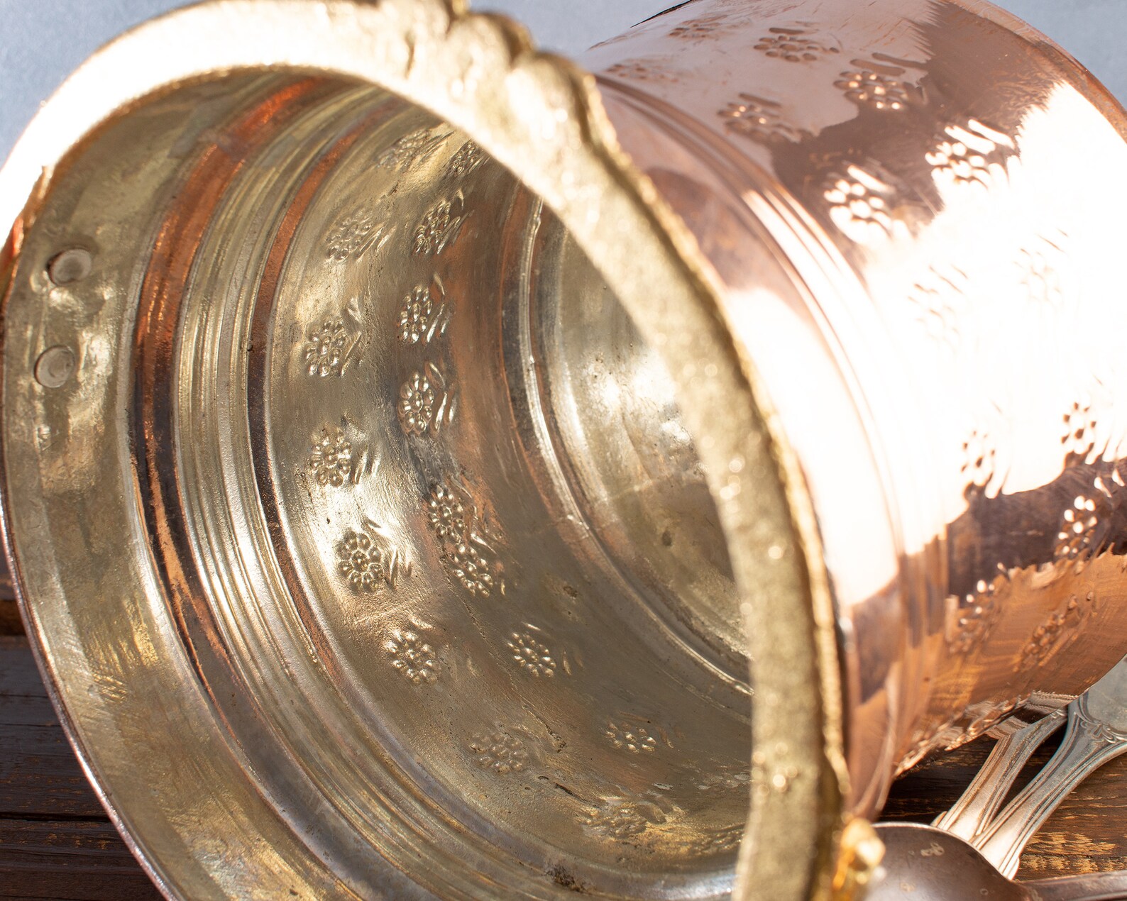 Hammer Forged Copper Bucket,hammer Forged Copper Pails,handcrafted Pail ...
