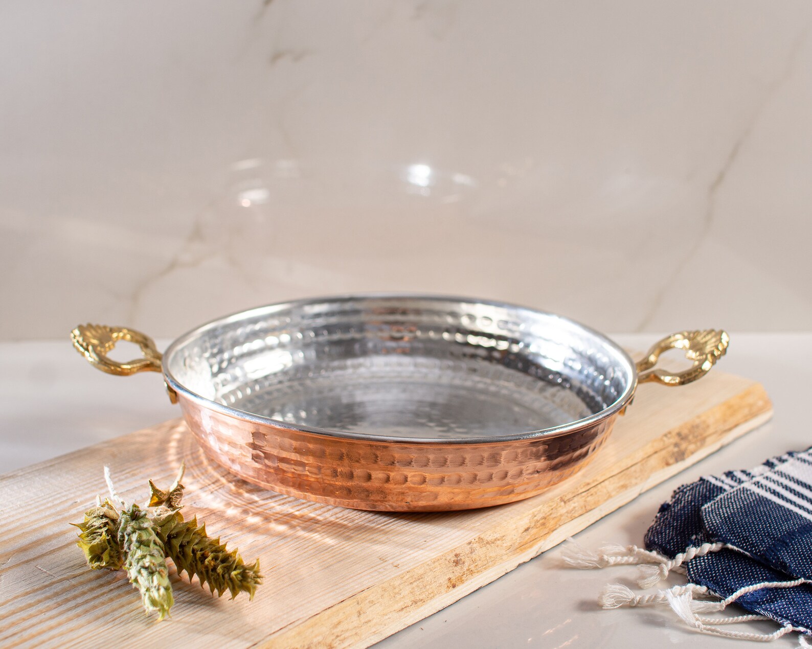Handmade Copper Pan Set/3 Piece |handmade Copper Pan | Frying Pan ...