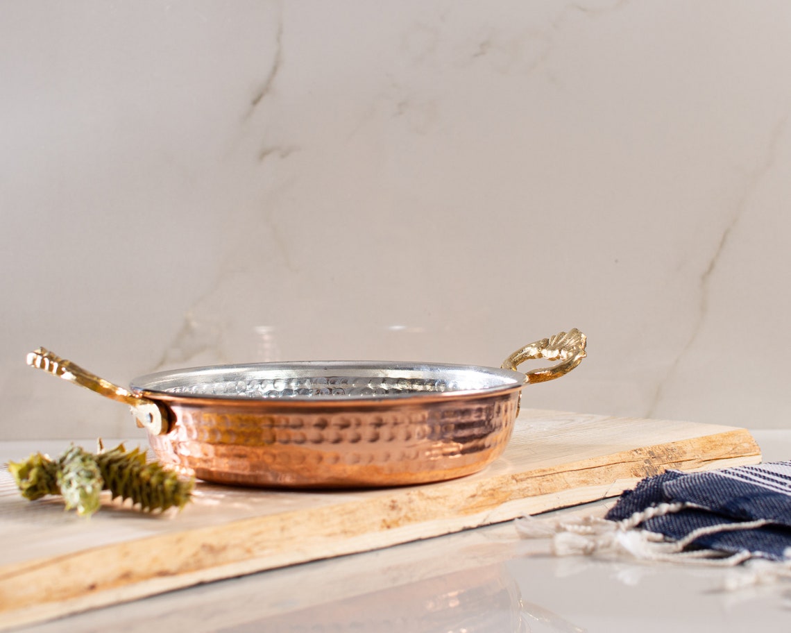 Handmade Copper Pan Set/3 Piece |handmade Copper Pan | Frying Pan ...
