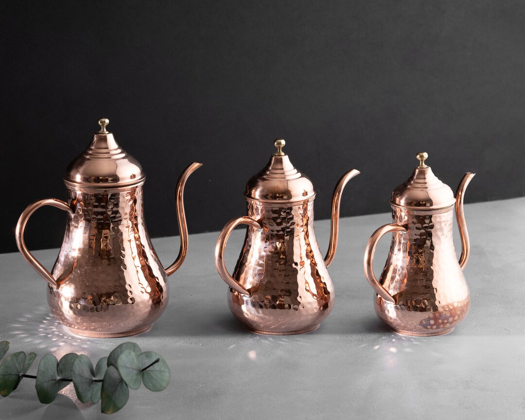 Copper Oil Bottle, Copper Oil Pot ,housewarming Gift, Copper Olive Oil ...