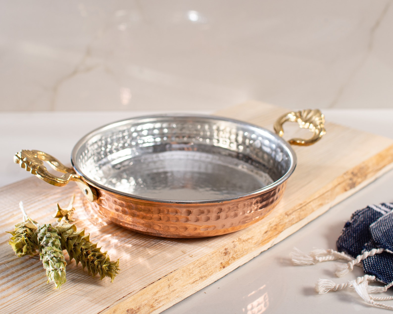 Handmade Copper Pan Set/3 Piece |handmade Copper Pan | Frying Pan ...