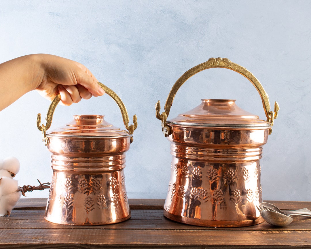 Hammer Forged Copper Bucket,hammer Forged Copper Pails,handcrafted Pail ...