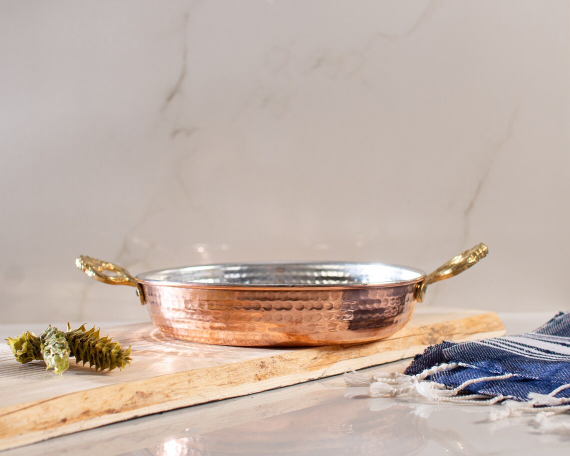 Handmade Copper Pan Set/3 Piece |handmade Copper Pan | Frying Pan ...