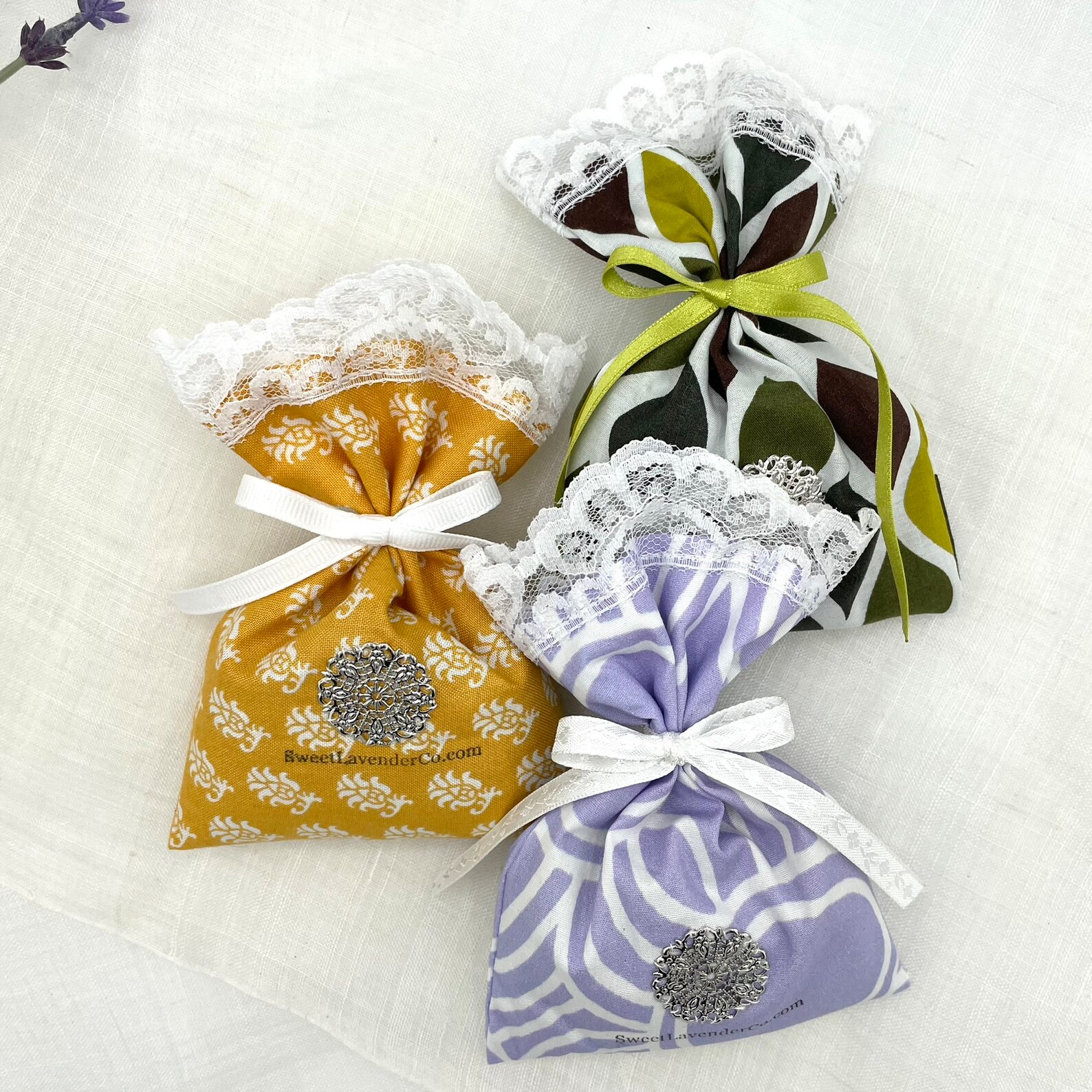Lavender Sachet Handcrafted Pouch Gift for Everyone Birthday Gift Set ...
