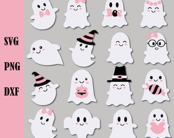 Animal Print Ghost Svg Bundle of 3 Cute Ghost Svg Leopard - Etsy