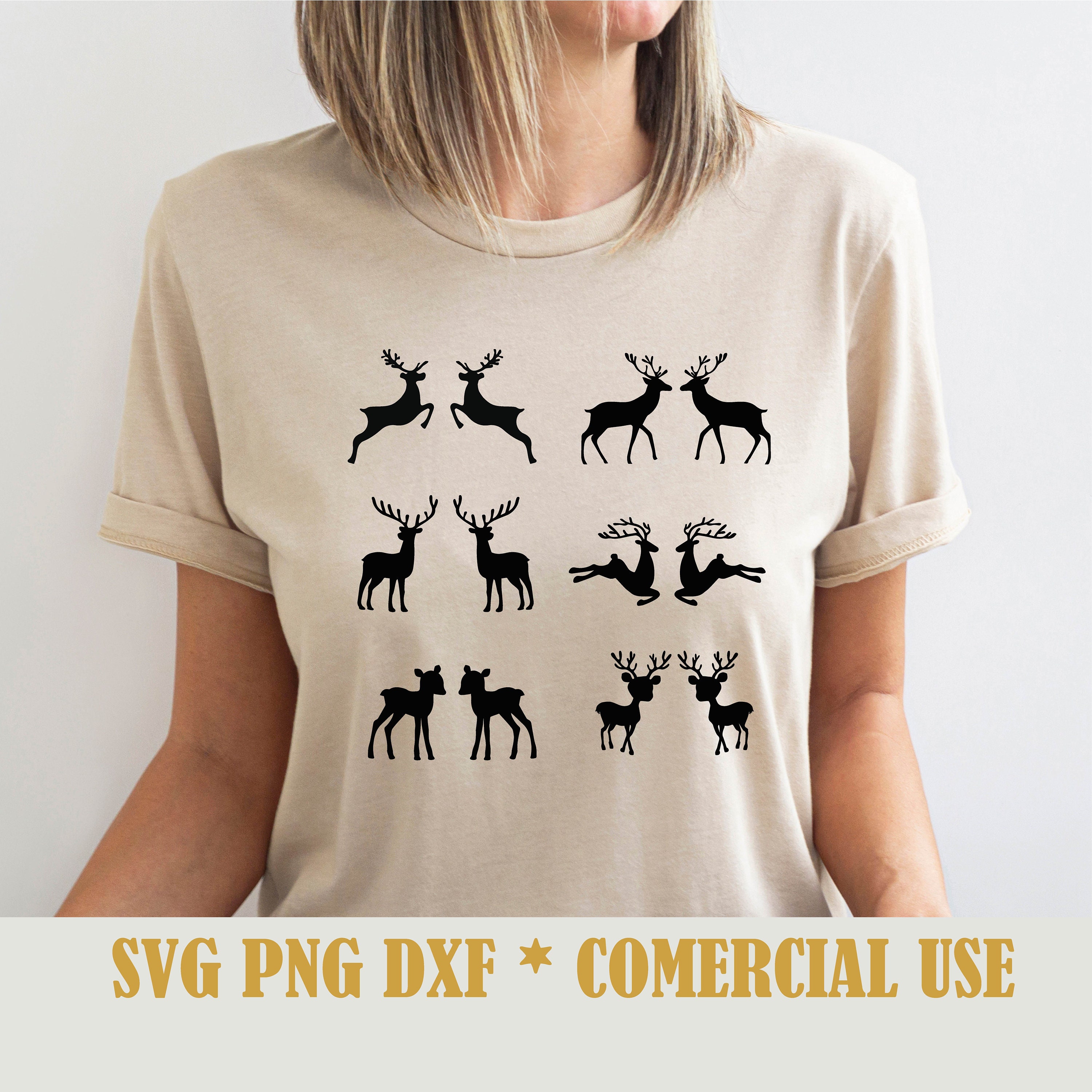 Reindeer Svg Bundle Reindeer Christmas Cut File Bundle Cricut - Etsy