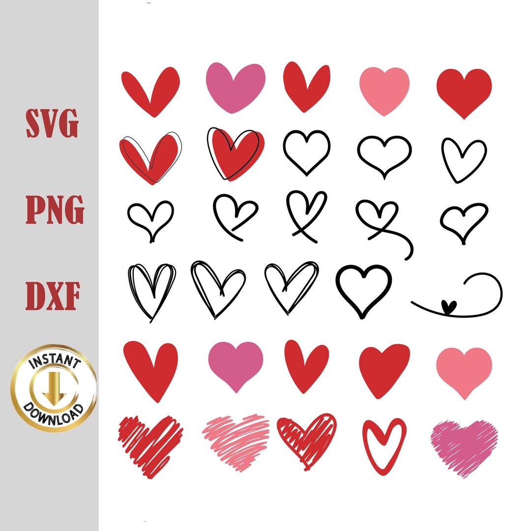 Hearts Svg Png Dxf Bundle Heart Svg Heart Cricut Valentines - Etsy Hearts Svg Png Dxf Bundle Heart Svg Heart Cricut Valentines - Etsy
