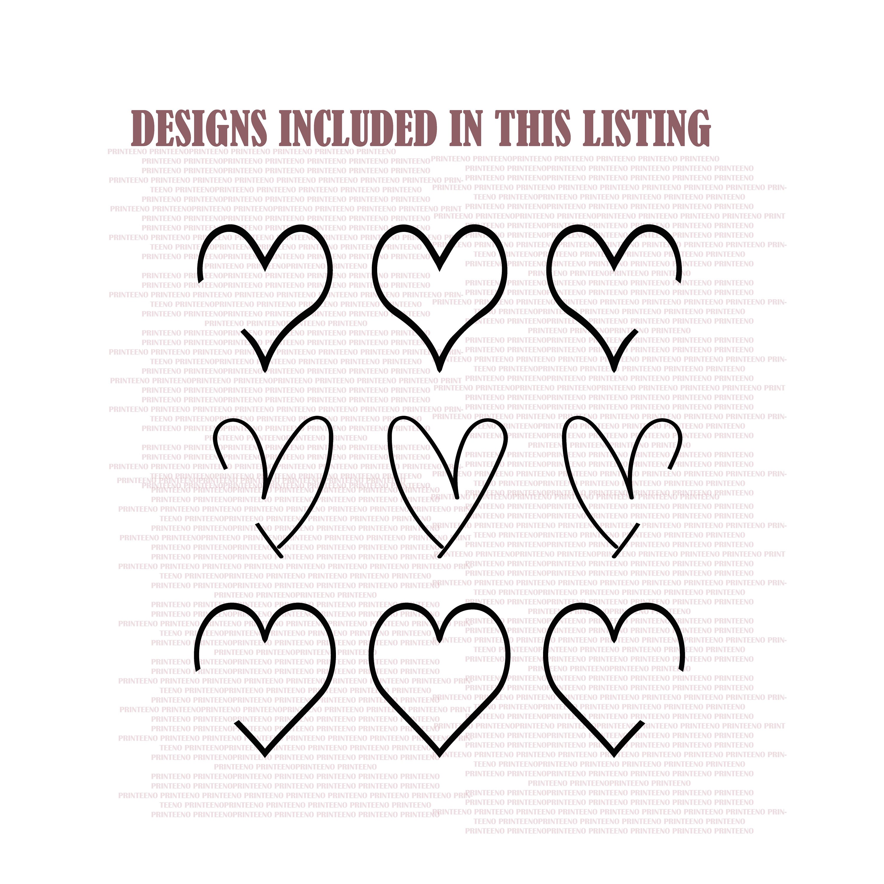 Split Heart Svg Png Open Heart Svg Png Heart Monogram Svg - Etsy