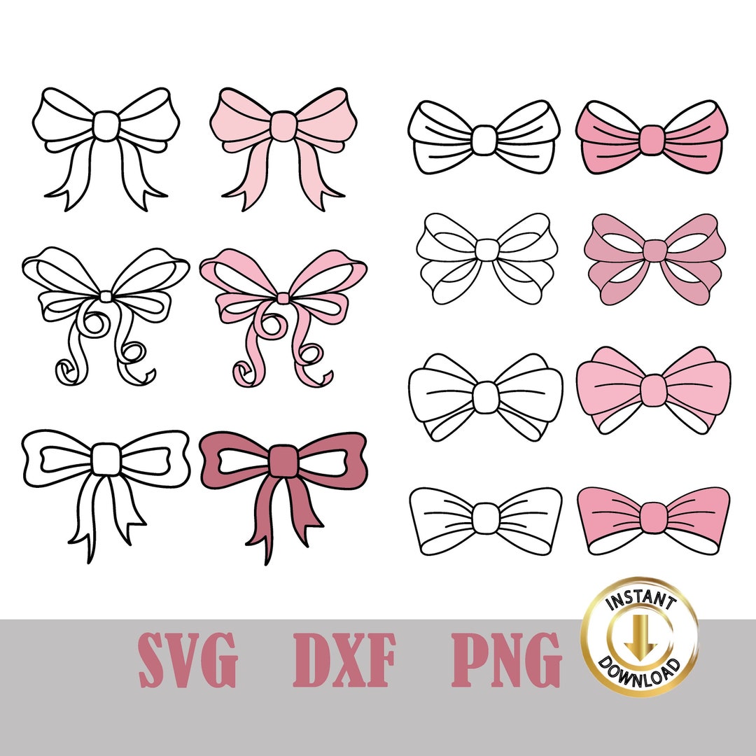 Bow SVG Bundle Ribbon Bow Svg Bow Png Bow Cut Files Bow - Etsy Australia