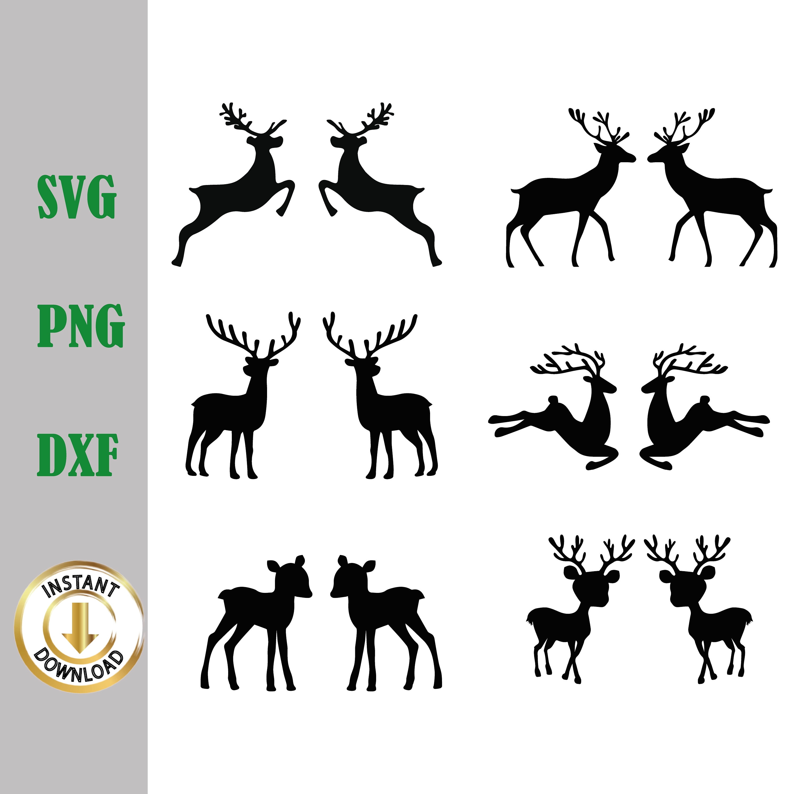 Reindeer Svg Bundle Reindeer Christmas Cut File Bundle Cricut - Etsy