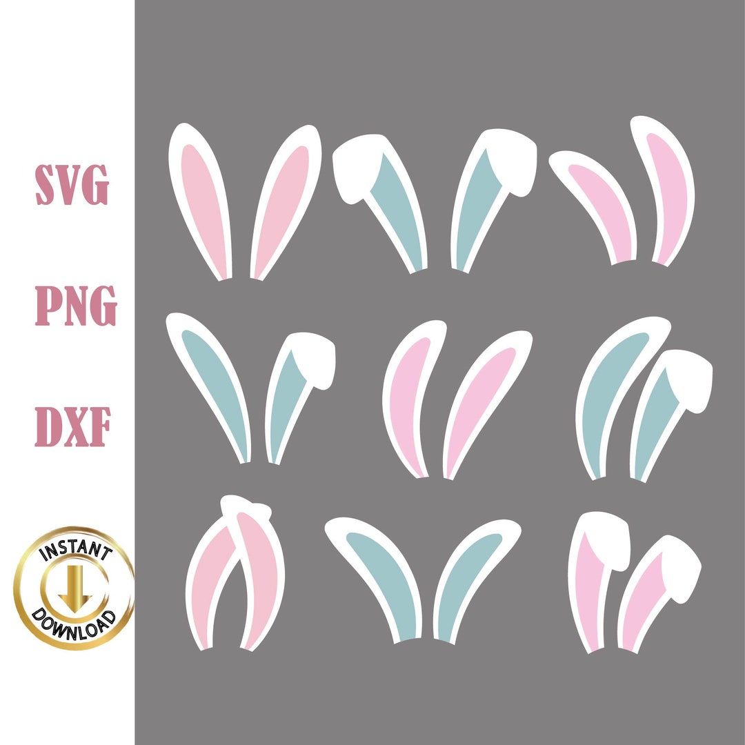 Bunny Ears Svg, Bunny Ears Svg Png Png, Easter Bunny Svg, Easter Svg ...