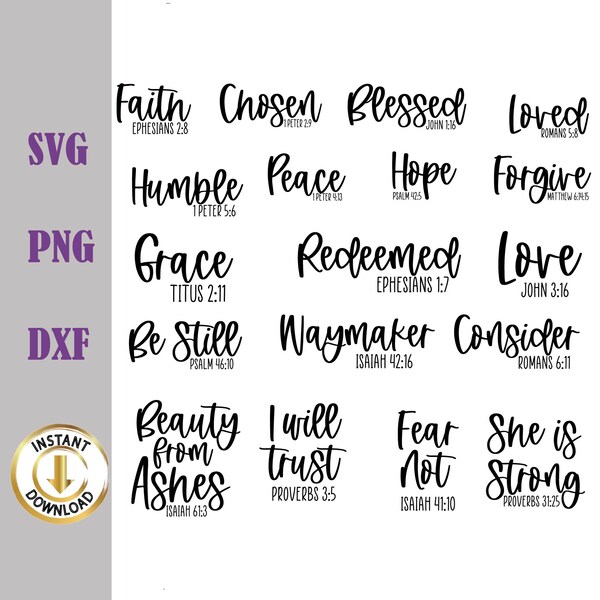 Scripture Svg - Etsy