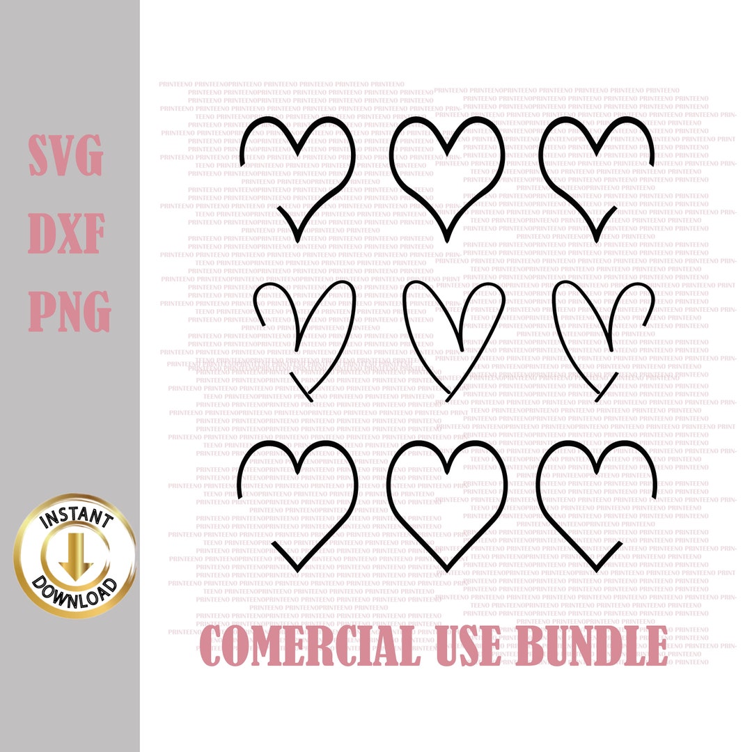 Split Heart Svg Png Open Heart Svg Png Heart Monogram Svg - Etsy