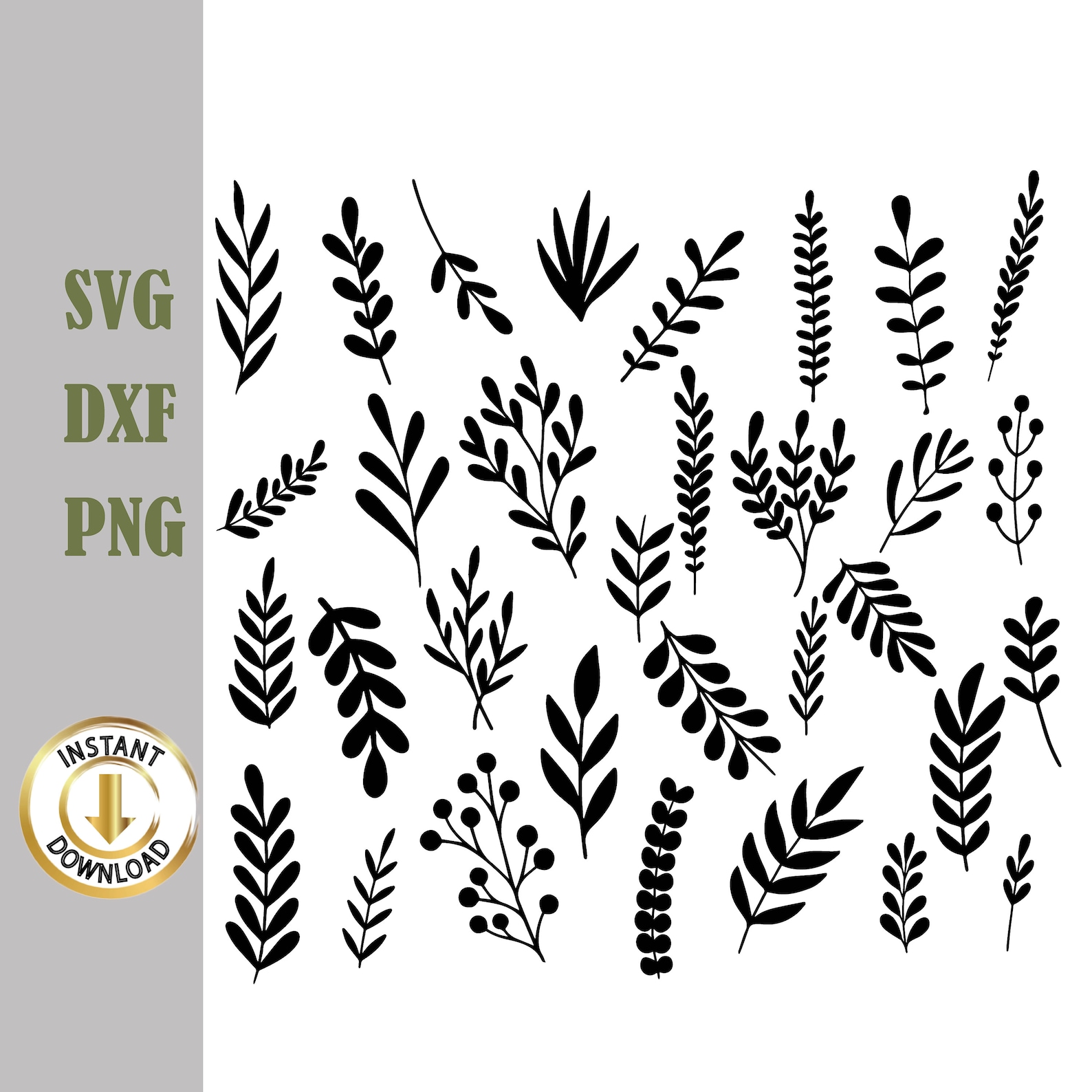 Leaves SVG Hand Drawn Leaves SVG Leaves Svg Cut Files - Etsy