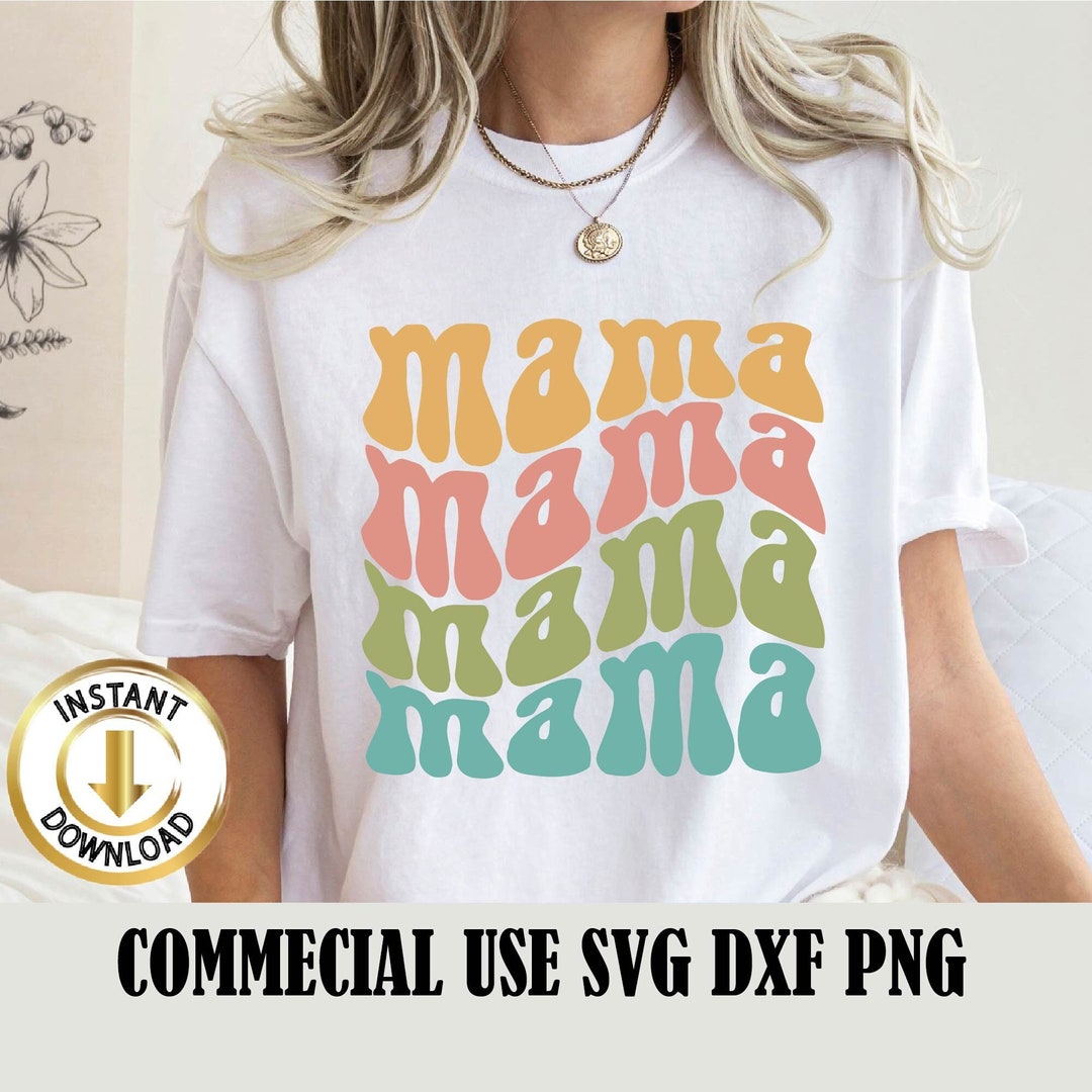 Groovy Mama SVG PNG Sublimation, Retro Mama Svg, Mama Retro Shirt Svg ...