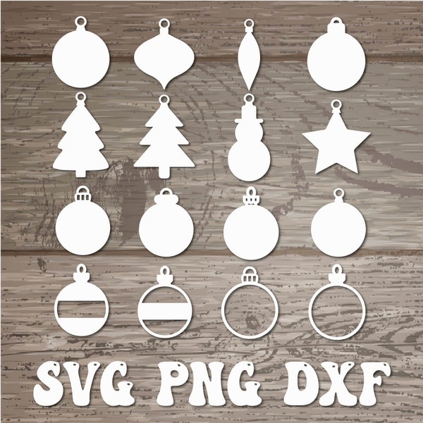 Christmas Balls Svg - Etsy