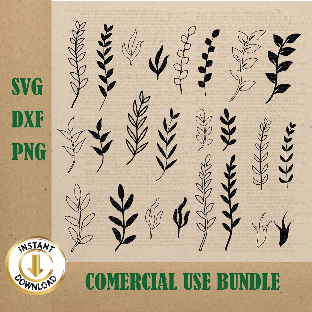 Leaf Svg Bundle Foliage Svg Laurel Svg Leaf Svg Leaf Cut - Etsy UK