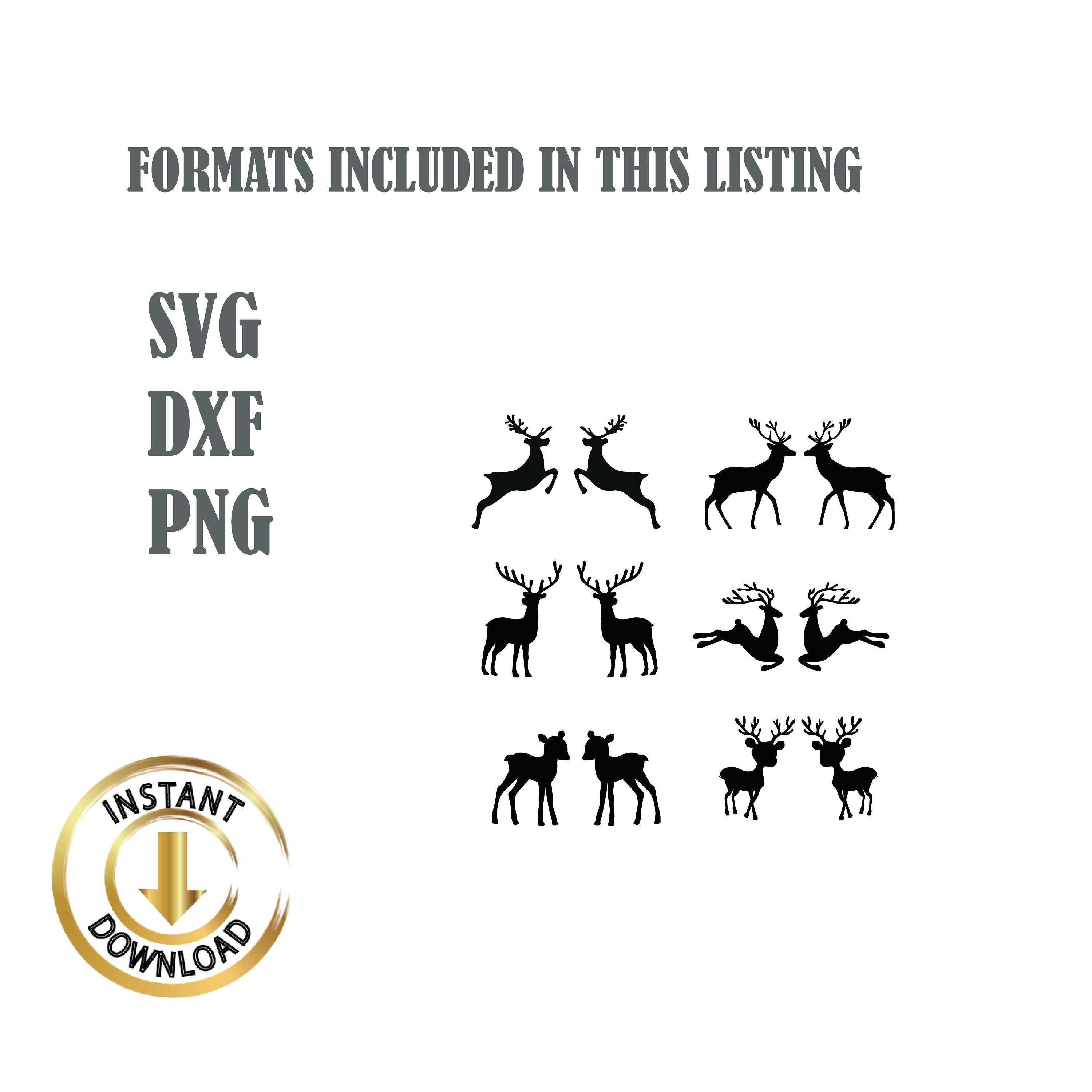 Reindeer Svg Bundle Reindeer Christmas Cut File Bundle Cricut - Etsy