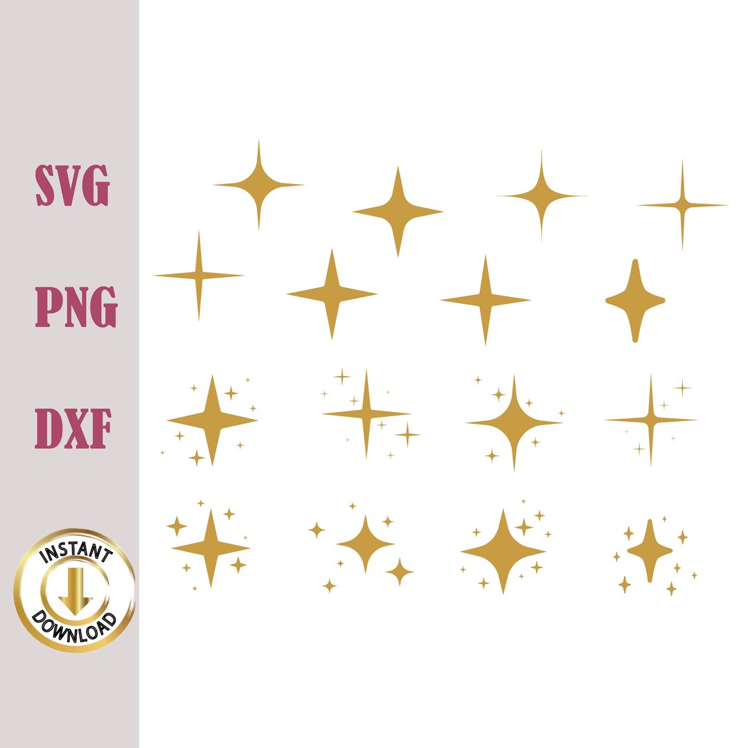Boho Star Bundle Svg Png Dxf, Boho Star Cut File, Star Clipart, Star ...