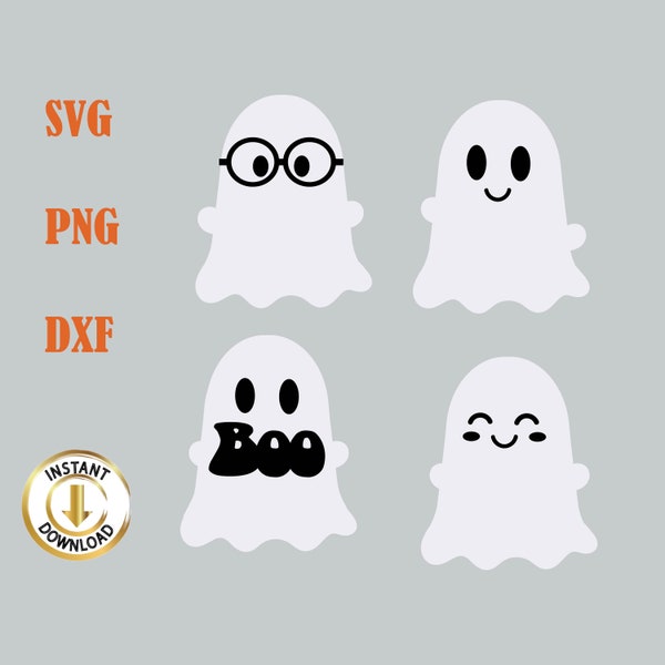 Simple Ghost Svg - Etsy