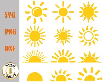 Half Sun Svg Bundle Minimalist Half Sun Svg Bundle Half Sun - Etsy