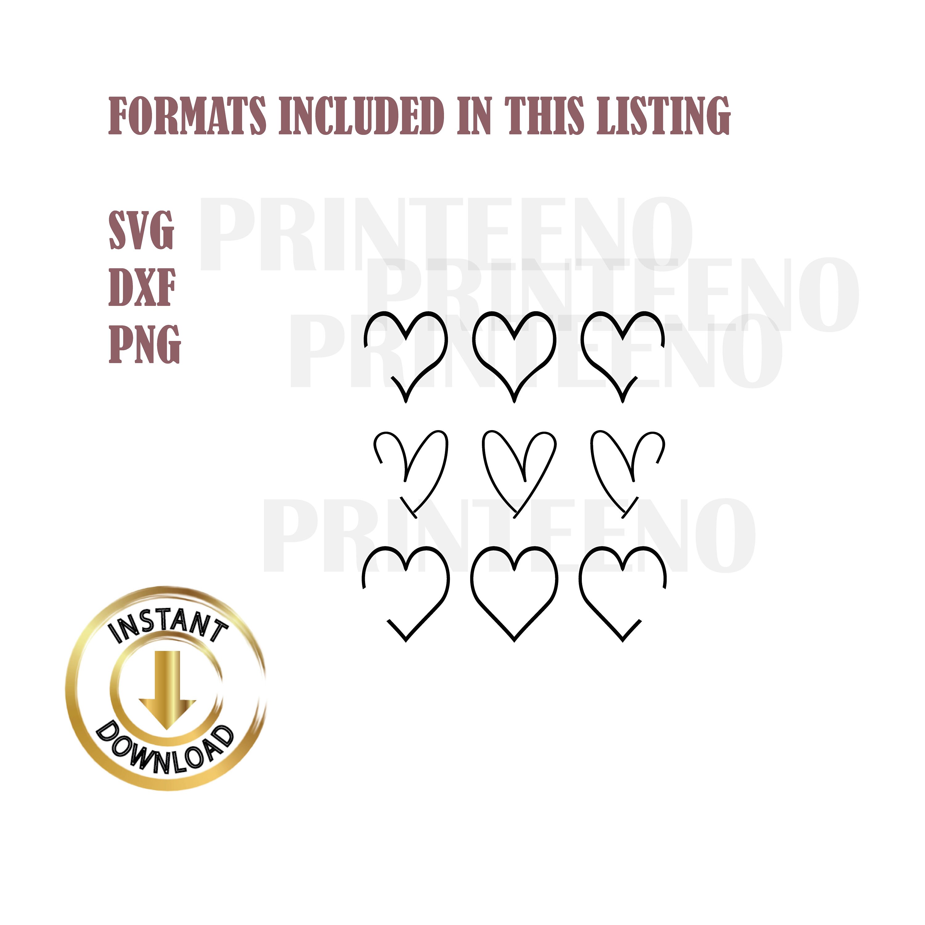 Split Heart Svg Png Open Heart Svg Png Heart Monogram Svg - Etsy
