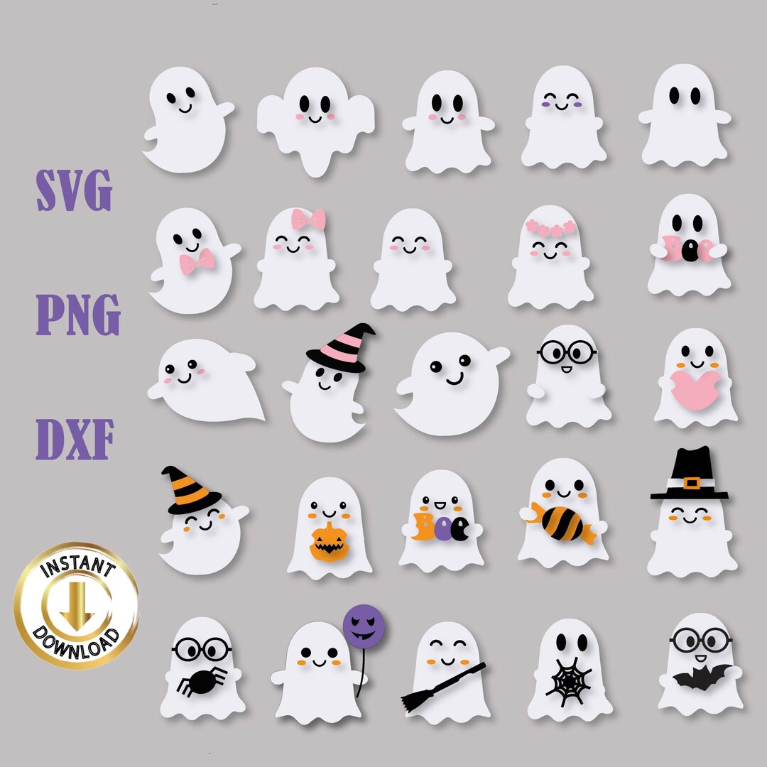 Ghost Svg Halloween svg Ghost svg Cute ghost svg Boo svg - Etsy México