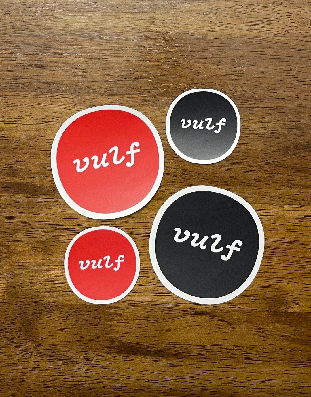Vulfpeck Red or Black Circle Logo Vinyl Weatherproof Sticker VOSM Vulf ...