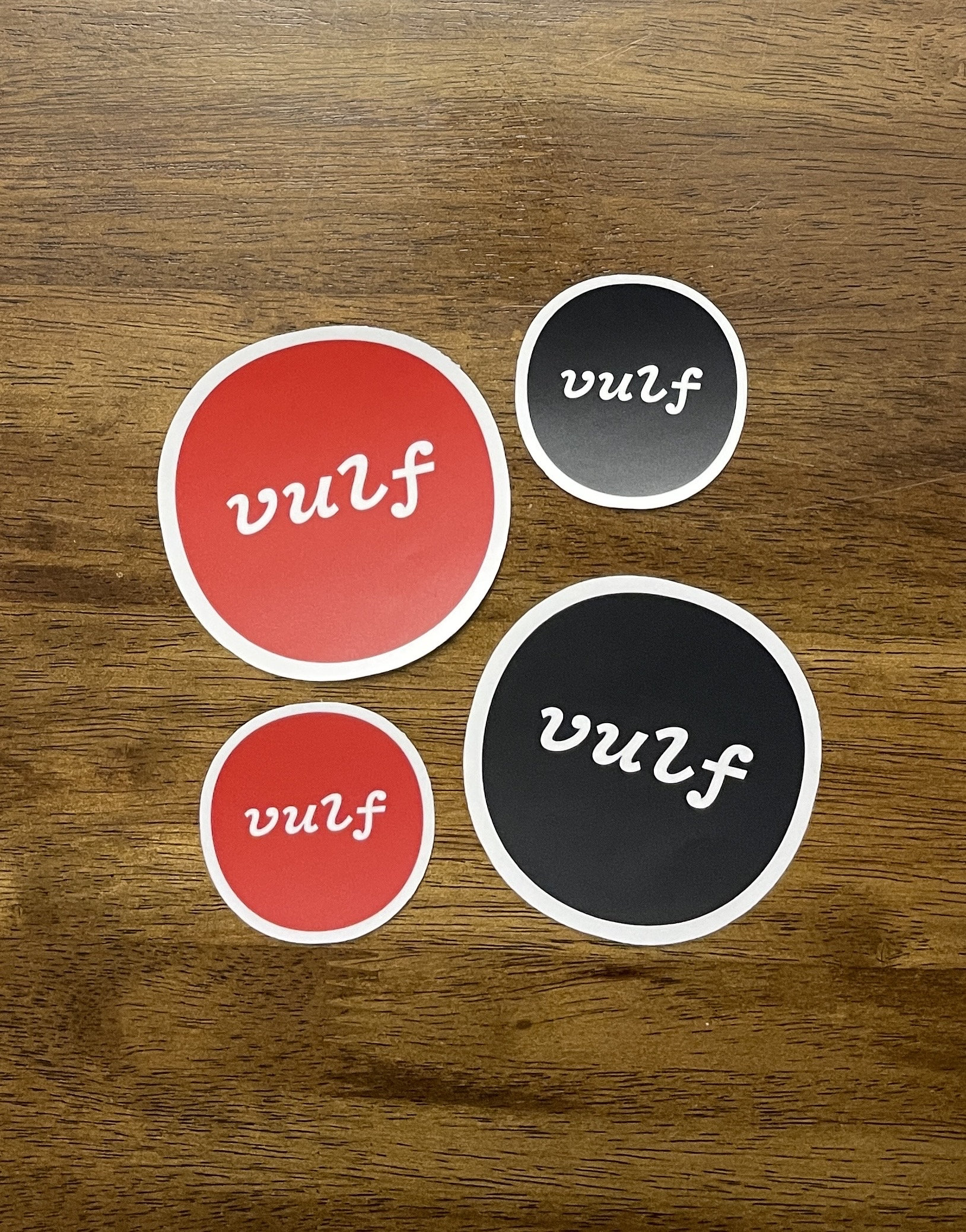 Vulfpeck Red or Black Circle Logo Vinyl Weatherproof Sticker VOSM Vulf ...