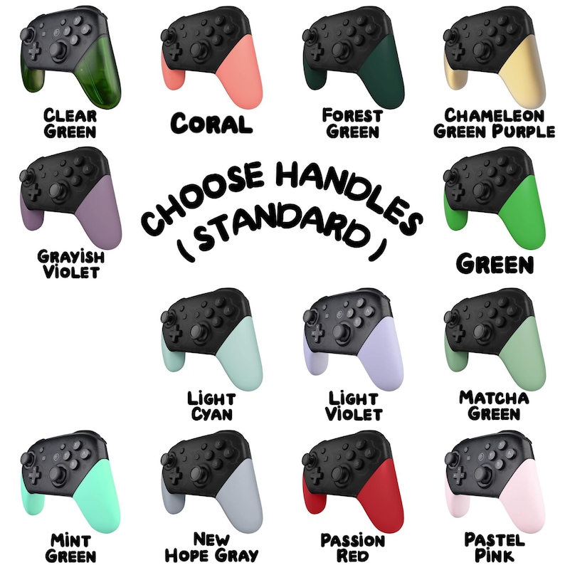 Custom Nintendo Switch Pro Controller Color Shell Octagonal LED Buttons ...