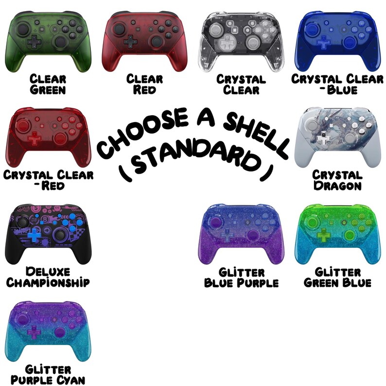 Custom Nintendo Switch Pro Controller Color Shell Octagonal LED Buttons ...