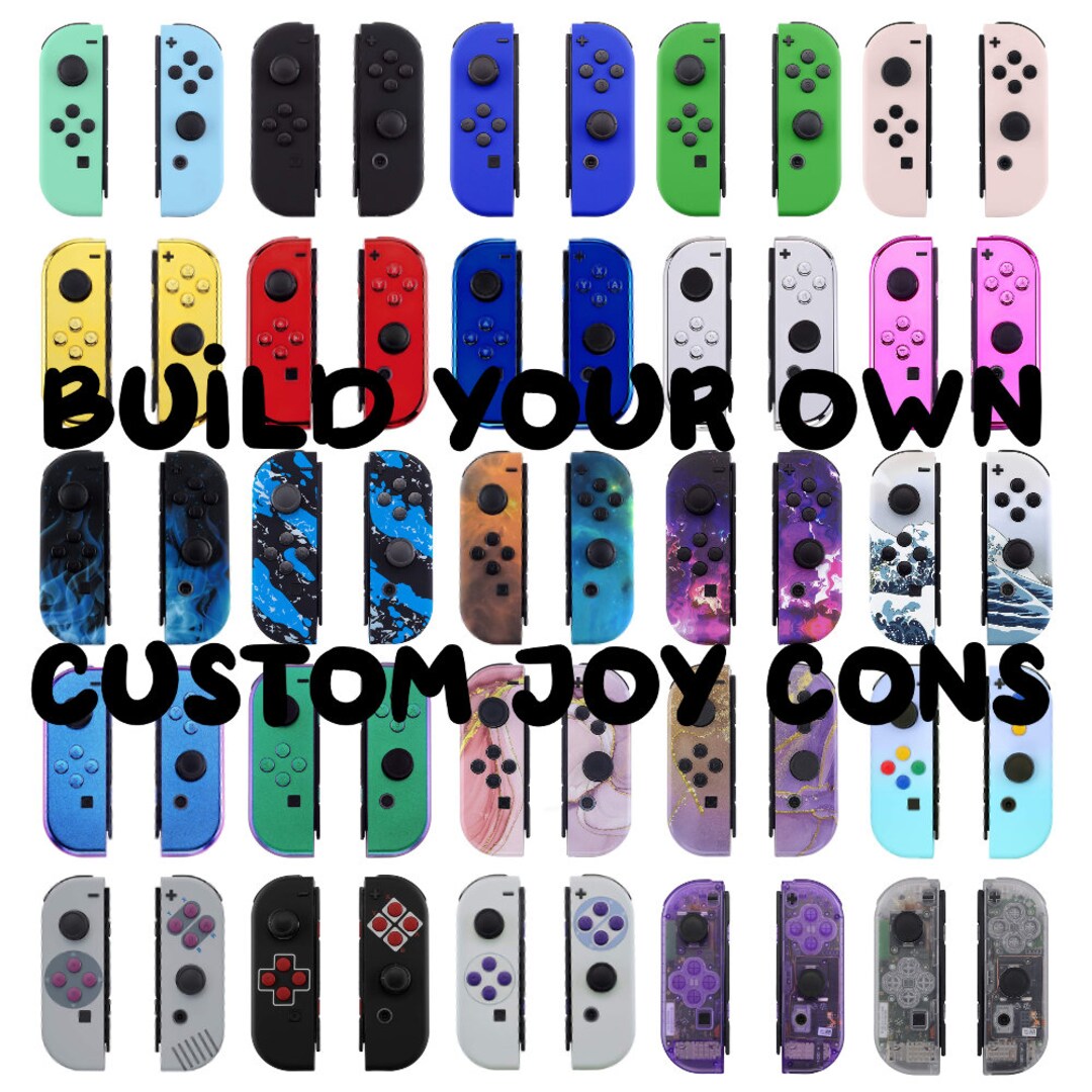 Custom Nintendo Switch Joy Cons Color Shell LED Buttons Gamer Animal ...