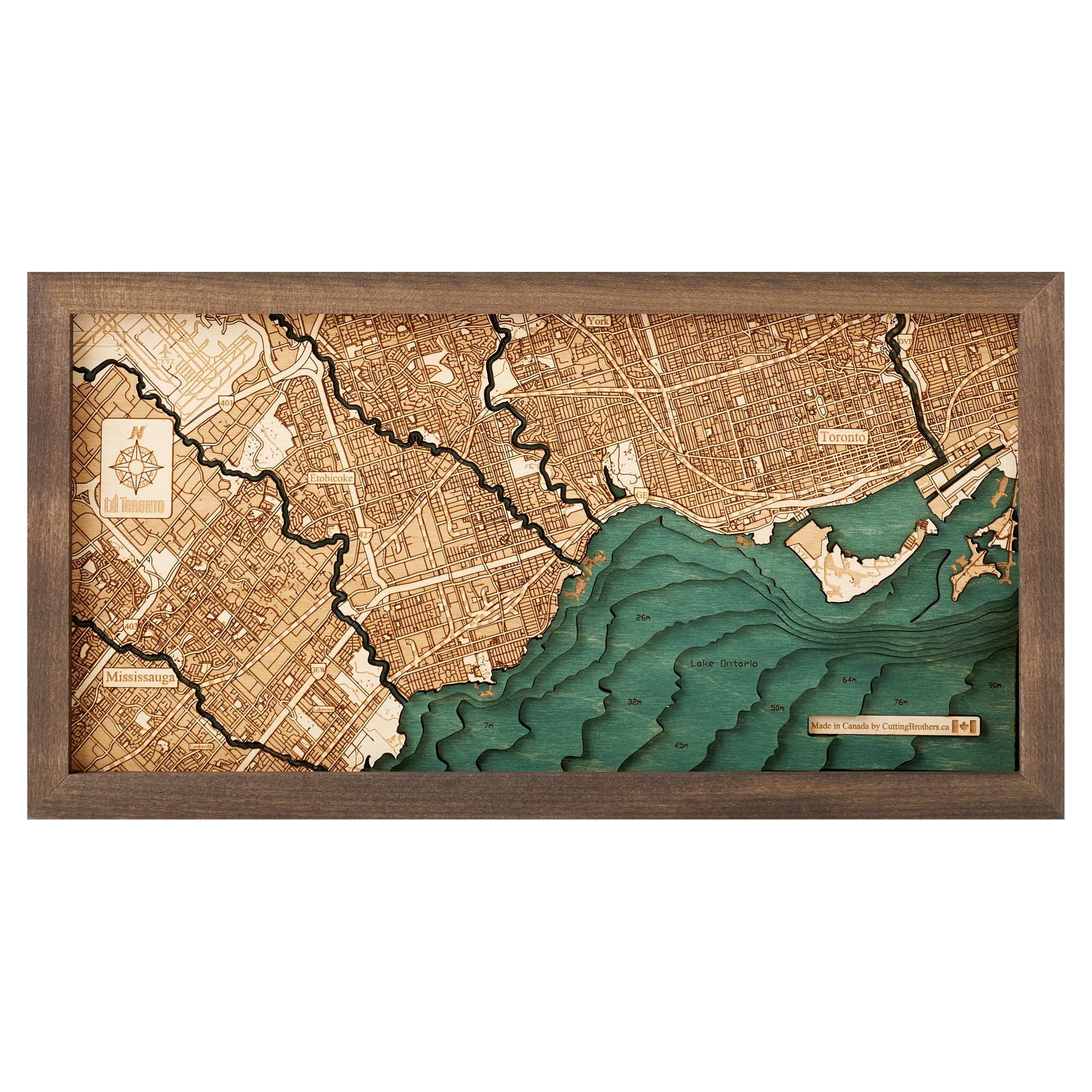 Cutting Brothers Toronto 3D Map - Etsy