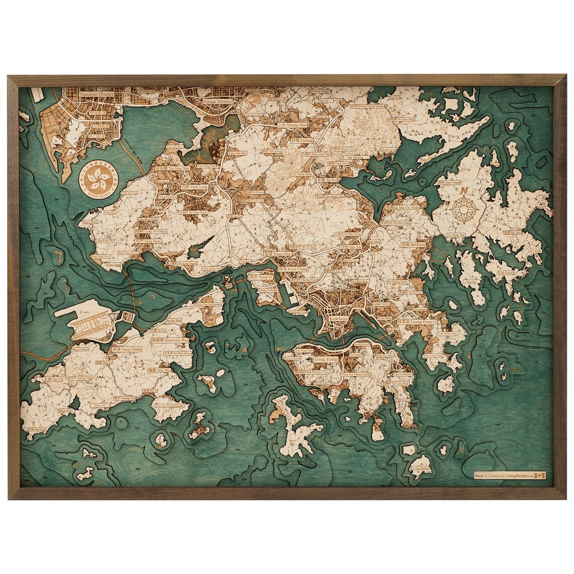 Cutting Brothers Hong Kong 3D Map - Etsy