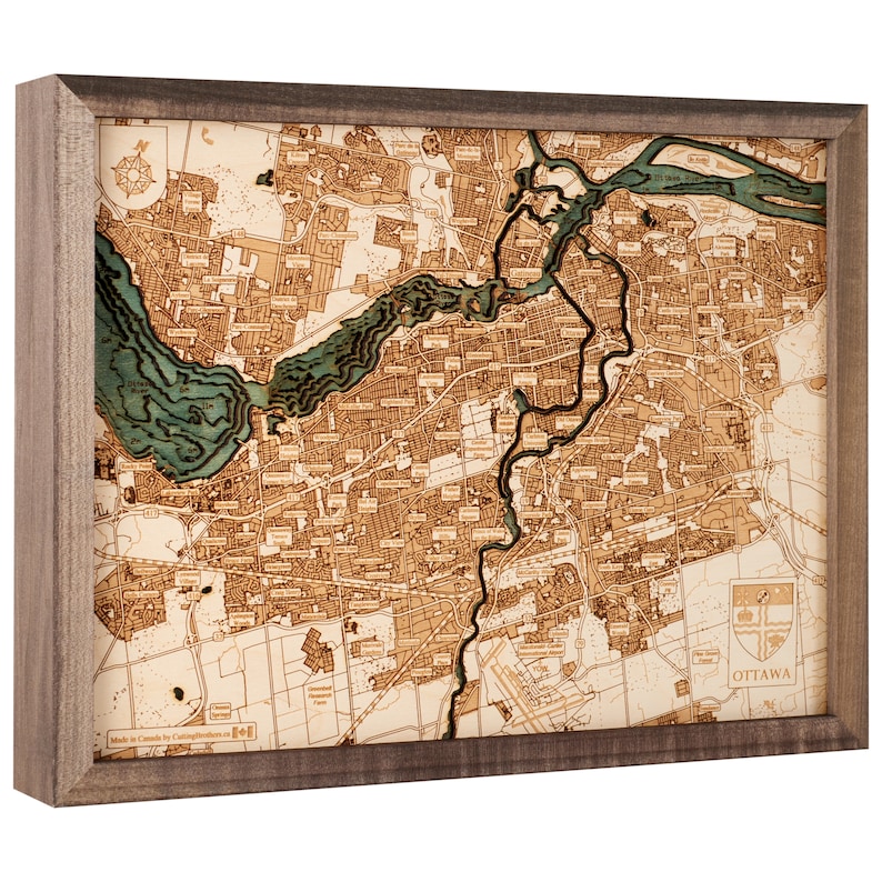Cutting Brothers Ottawa 3D Map - Etsy