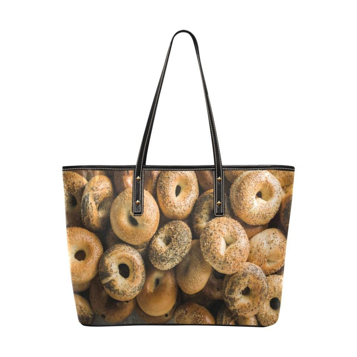 Brown Luxury Tote Bagel | semashow.com