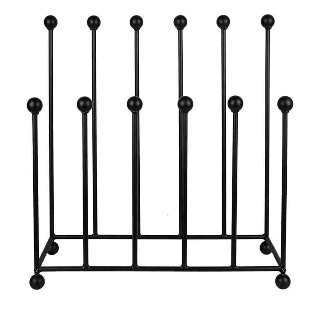 Cast Iron Indoor and Outdoor Welly Rack and Boot Holder - 4 Pair, 6 ...