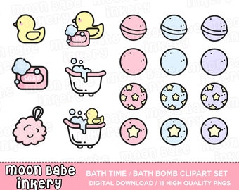 Bath Bombs Clip Art - Etsy