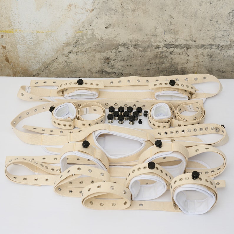 Bed Restraints 9 Point Full Body Bondage Set Bdsm Kit Ddlg
