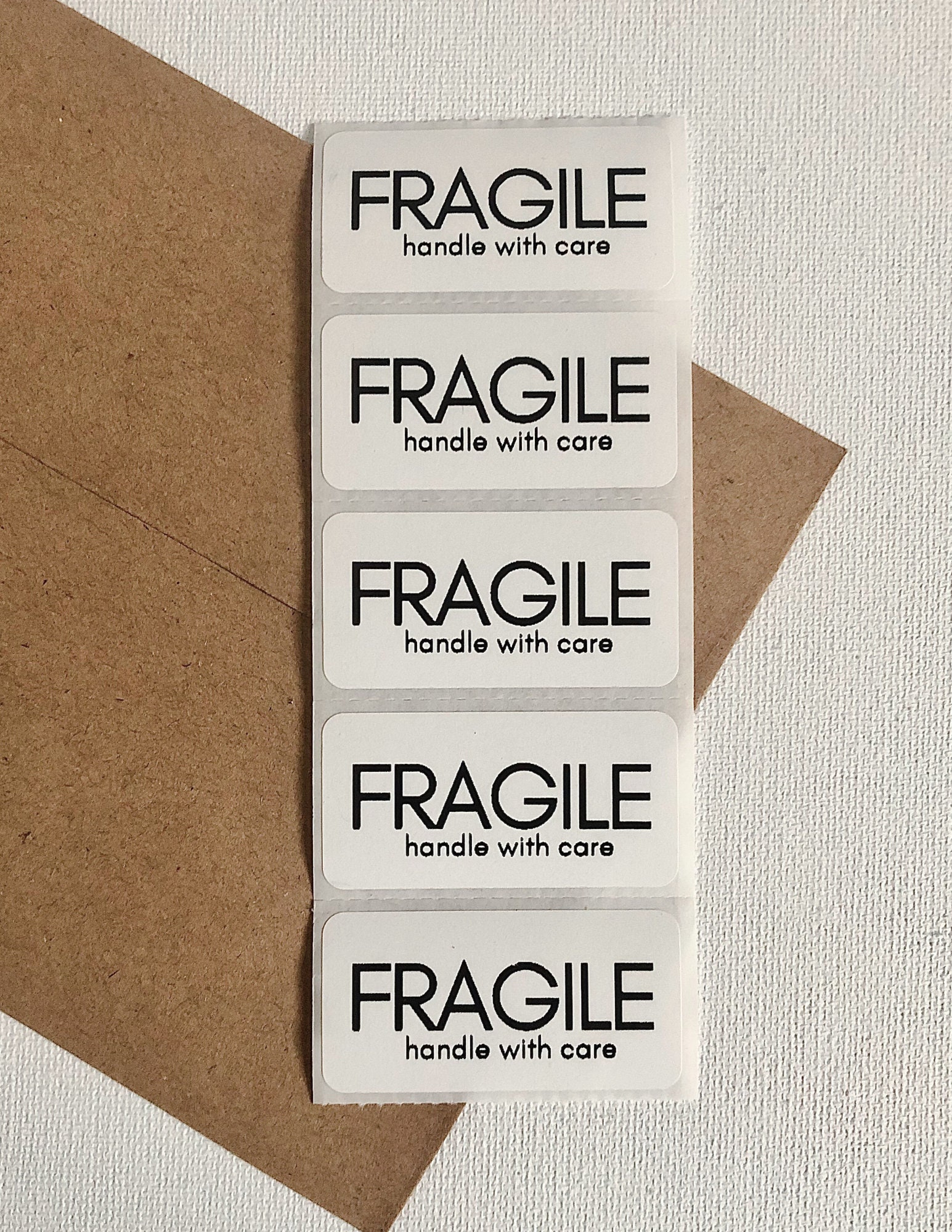 FRAGILE Handle With Care Labels, Small Business Labels, Fragile ...