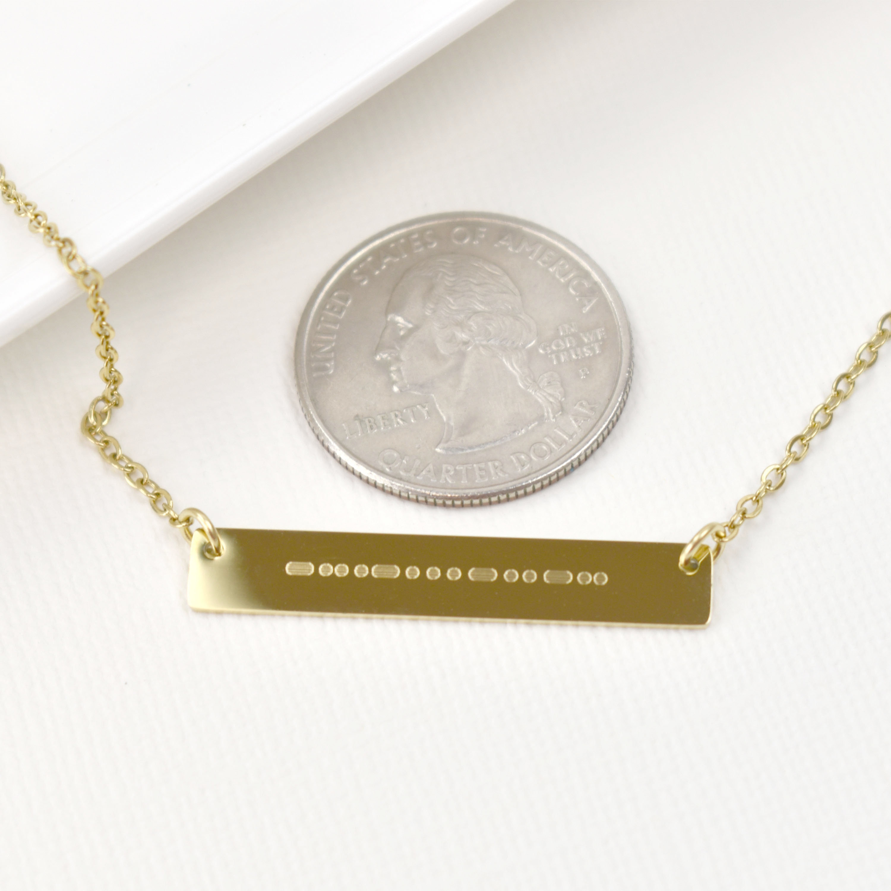 Morse Code Necklace Custom Morse Code Jewelry Morse Code - Etsy