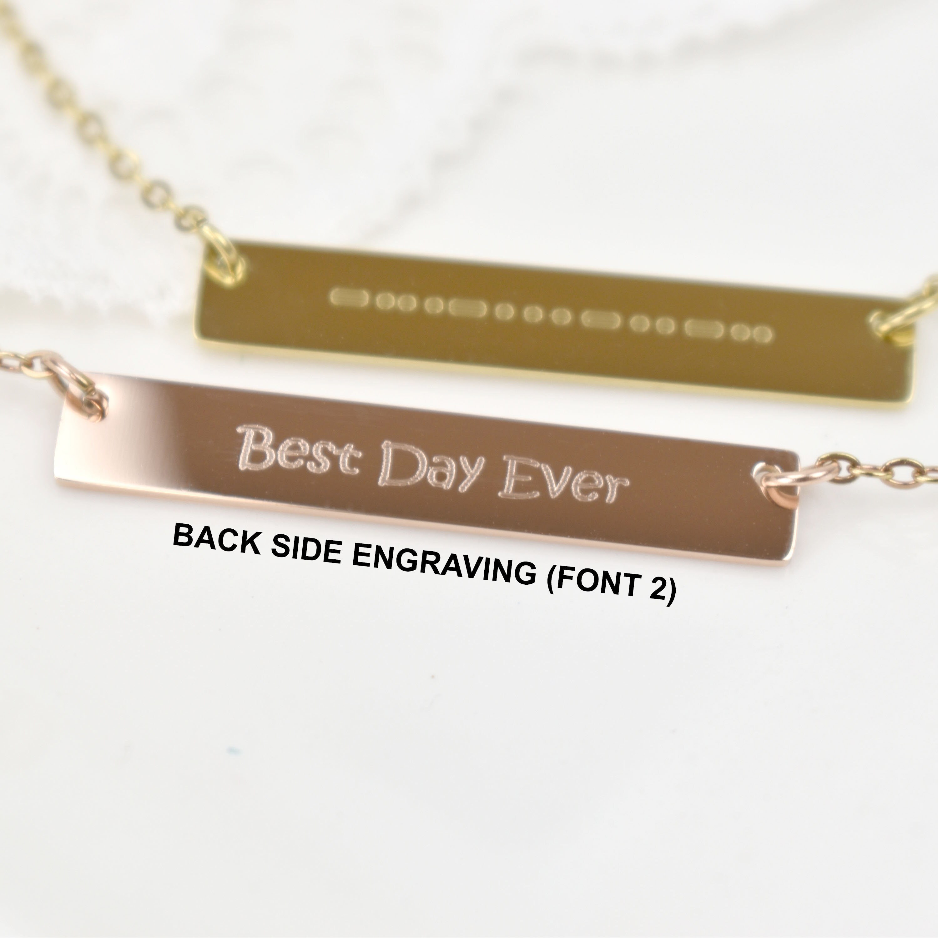 Morse Code Necklace Custom, Morse Code Jewelry, Morse Code Necklace for ...